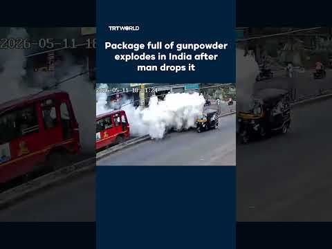 Package full of gunpowder explodes in India after man drops it ...